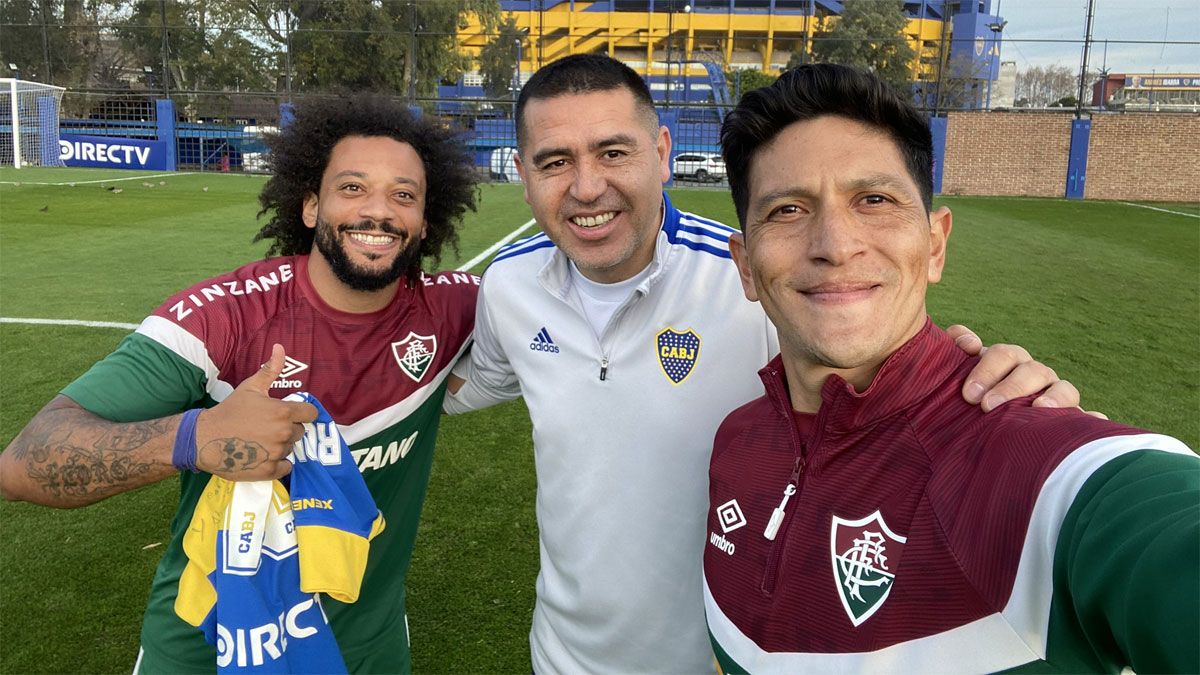 Riquelme visitó al Fluminense en un espectacular encuentro futbolero