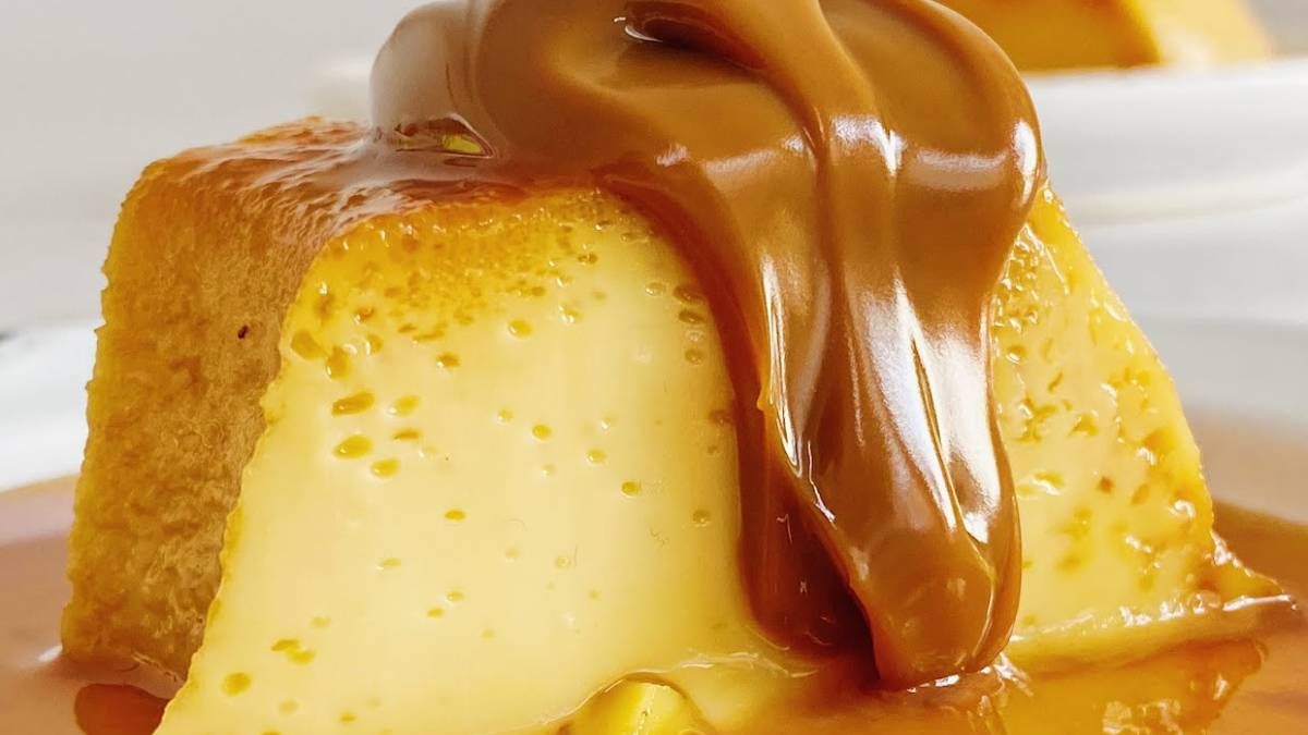 Flan casero con dulce de leche, la receta con 4 ingredientes y en pocos ...