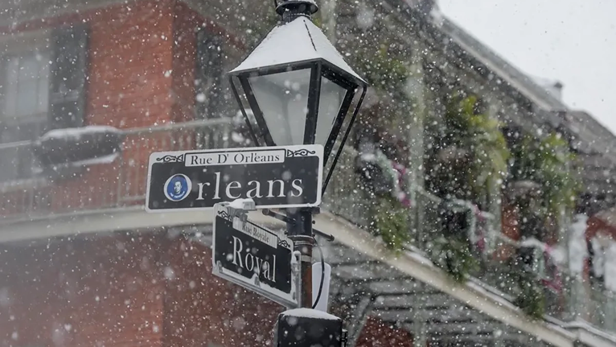 Florida con récord de nieve y bajas temperaturas