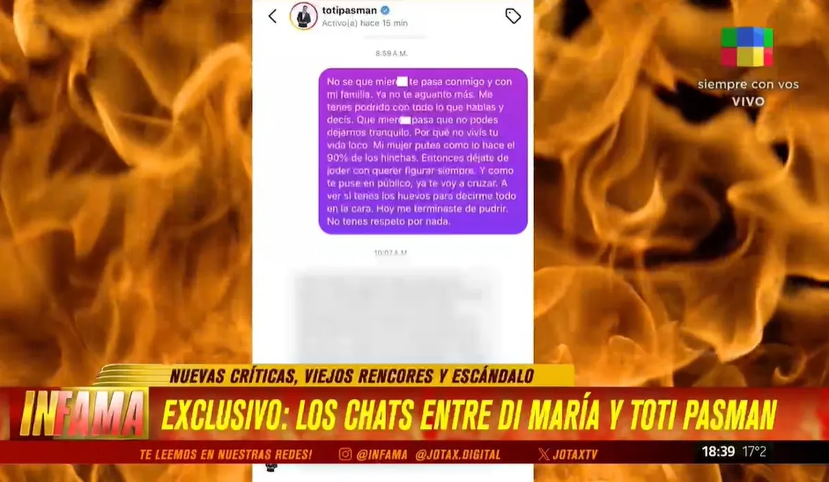 Se filtraron los chats secretos y prohibidos de Ángel Di María y ...