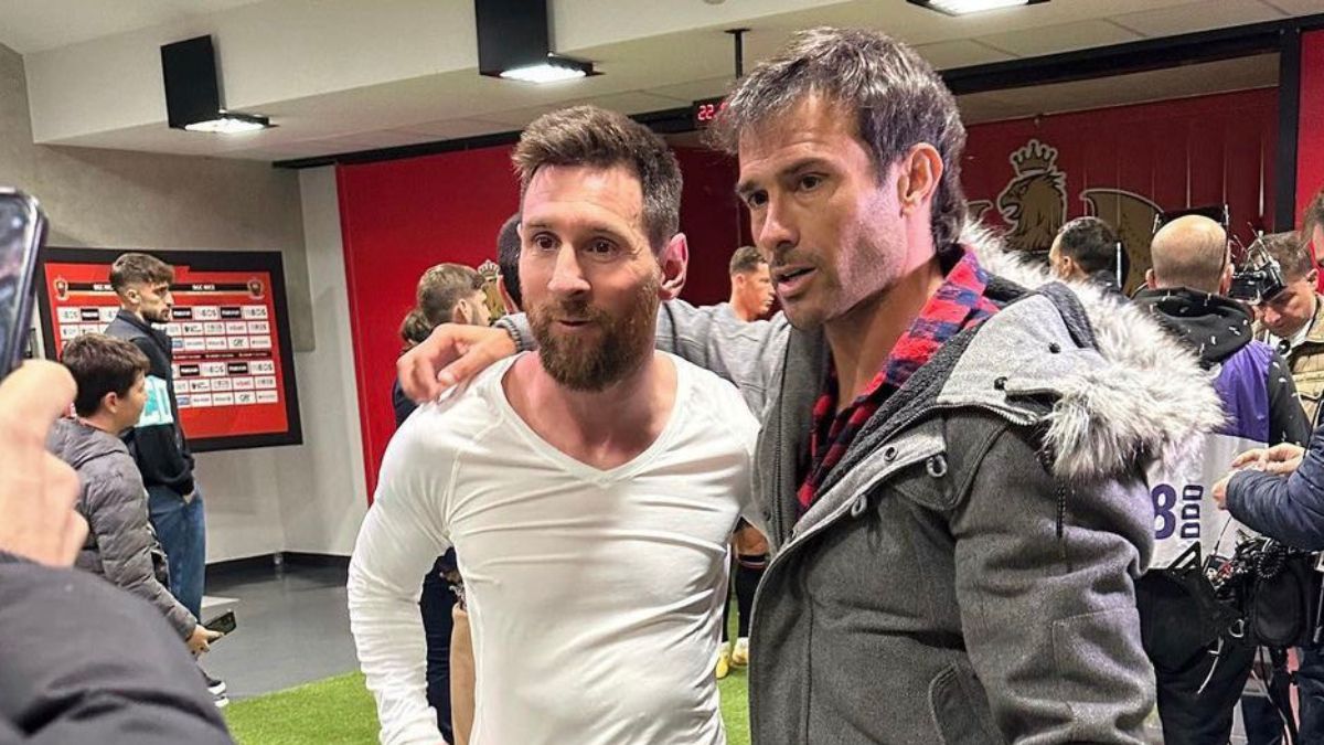 La emoción de Dario Cvitanich tras su encuentro con Lionel Messi