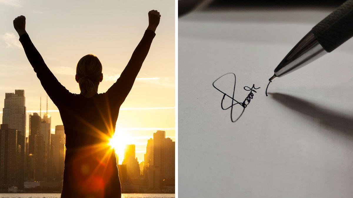 Cómo es la firma de una persona con mente ganadora, según la grafología