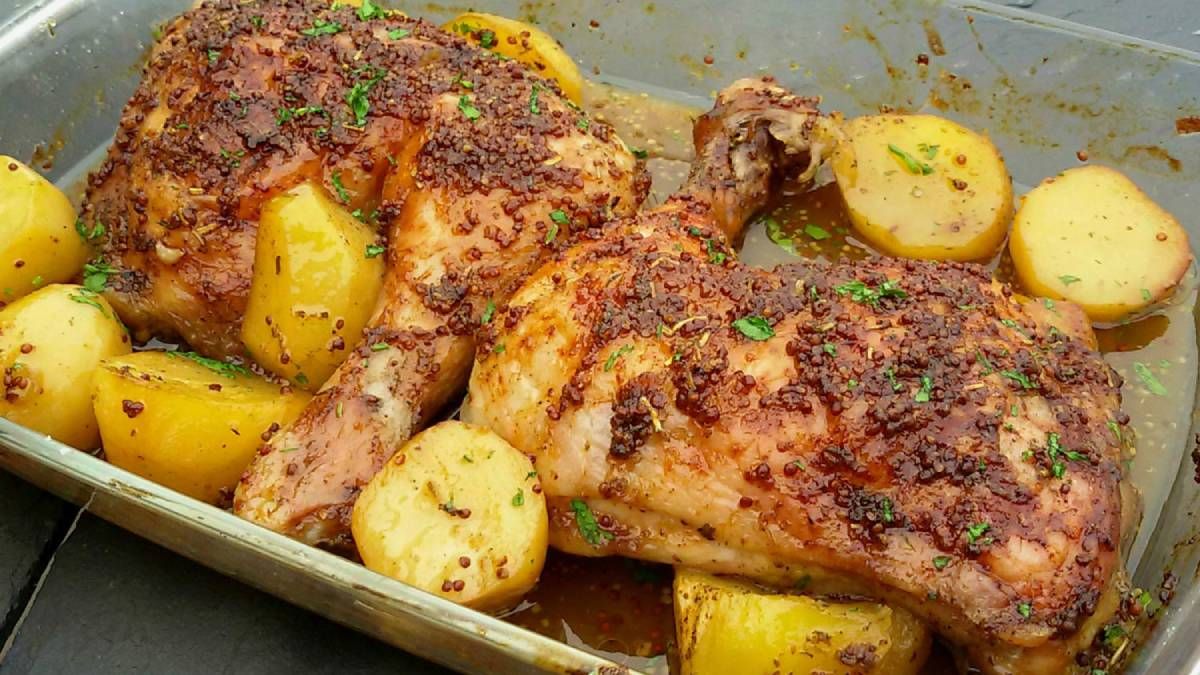 La receta del pollo a la mostaza sabroso y crujiente