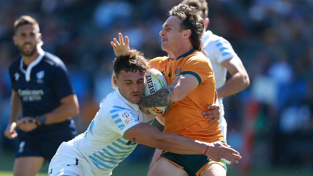 Los Pumas 7s, con Rodrigo Isgró, entre los mejores del Circuito Mundial
