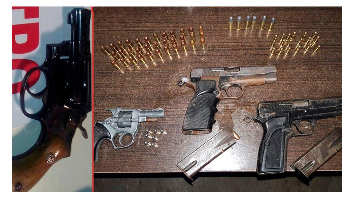 Incautaron Cuatro Armas De Fuego Y Proyectiles Tras Diferentes