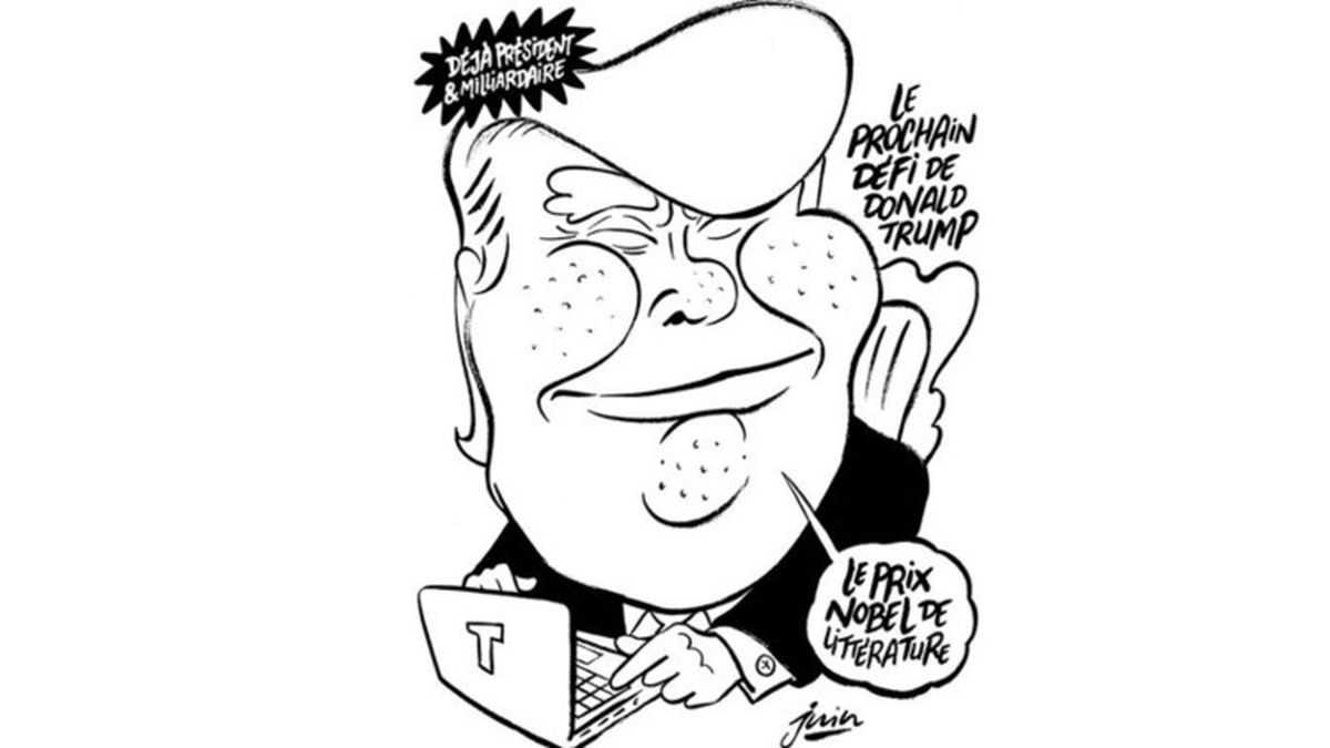 Charlie Hebdo reveló el sueño del presidente electo Donald Trump