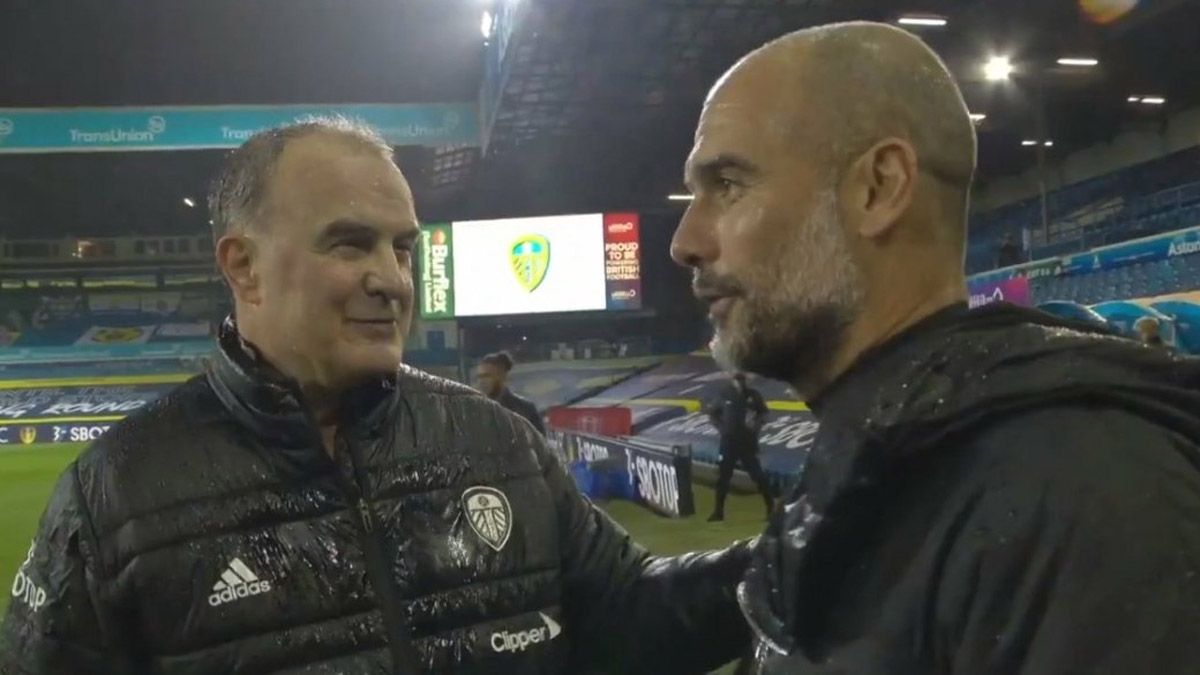Bielsa y Guardiola mantuvieron una charla imperdible