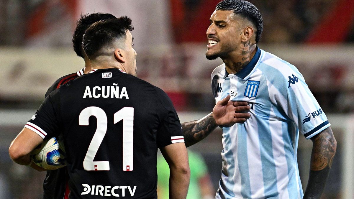 El crudo mensaje de Adrián Balboa tras escupir a Marcos Acuña en el Racing vs River