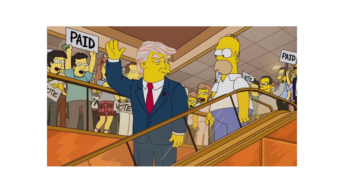 Los Simpsons hicieron presidente a Trump hace 16 años