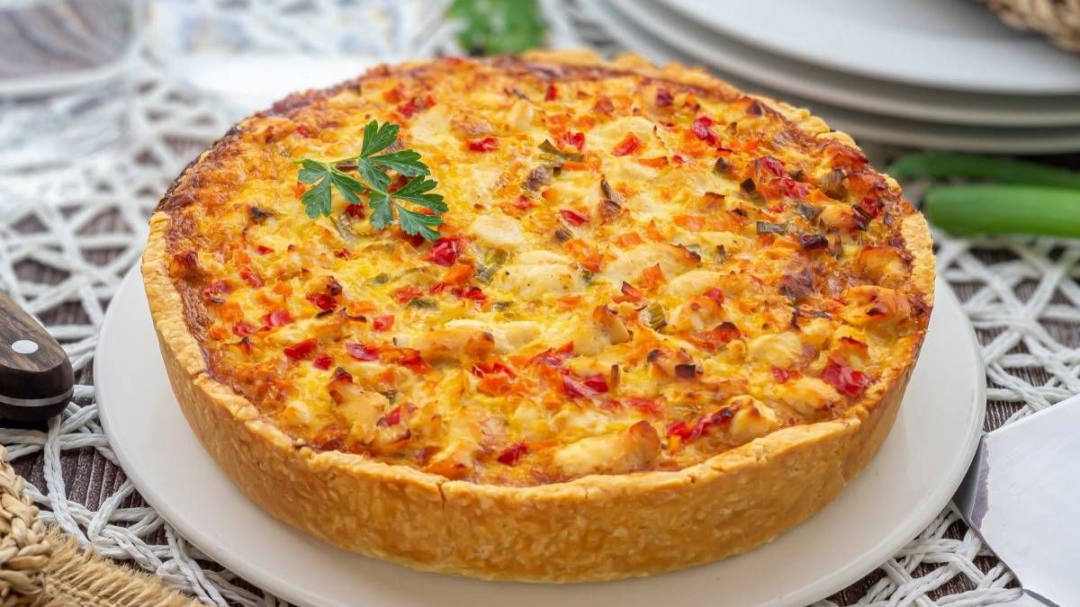 Receta riquísima de tarta de papas con masa crujiente en 20 minutos