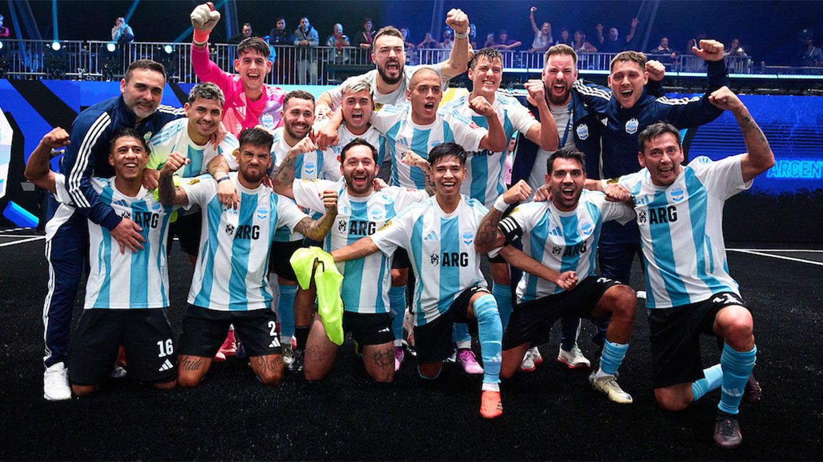 Kings League World Cup: Argentina, con un doblete del mendocino Pablo Gómez, derrotó a España