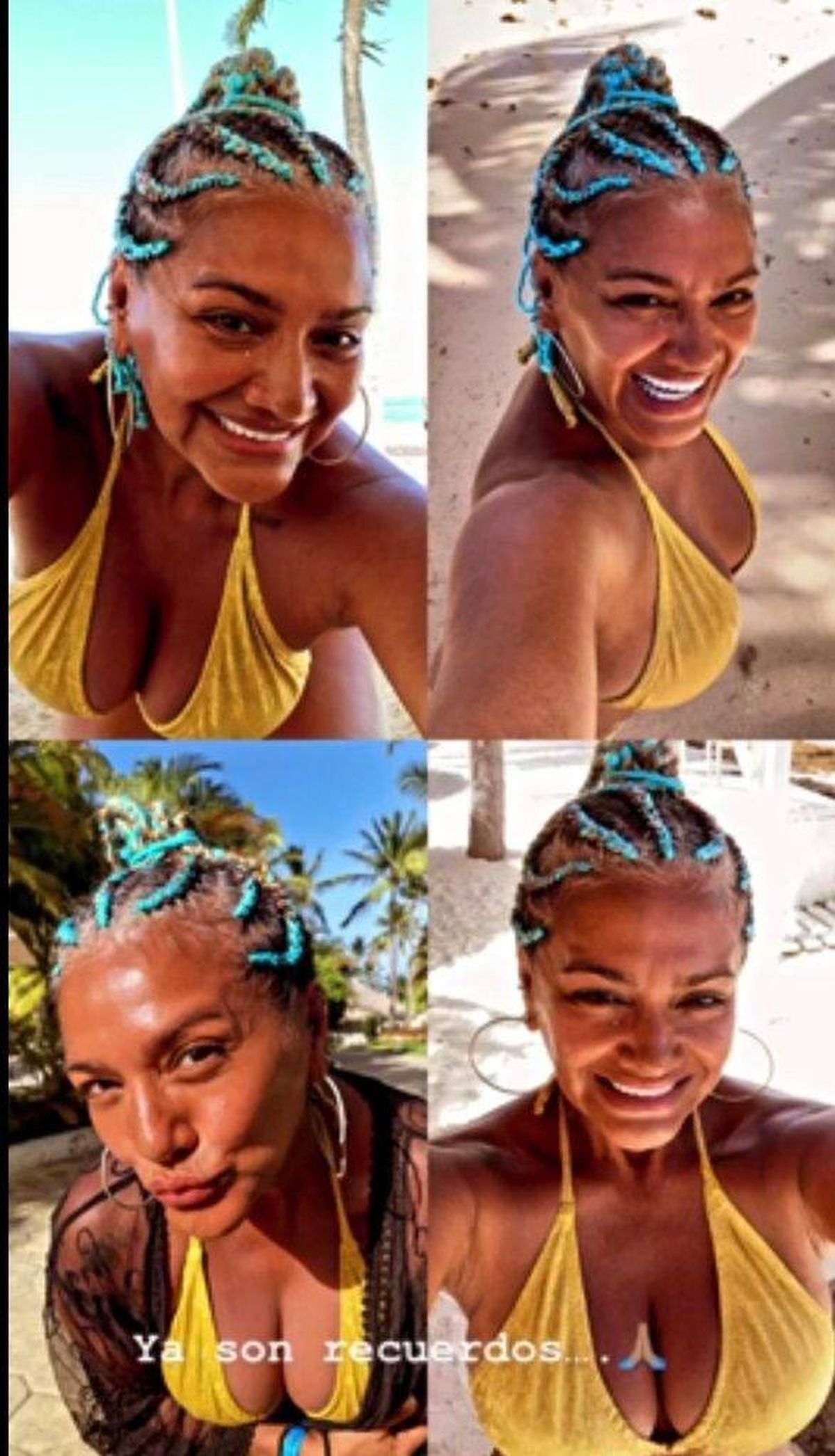 ¡Es un montón! Se viralizó una foto de Gladys la Bomba en bikini amarilla ¡súper chiquita!