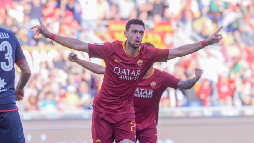 Roma superó a Cagliari con goles de Fazio y el Flaco Pastore