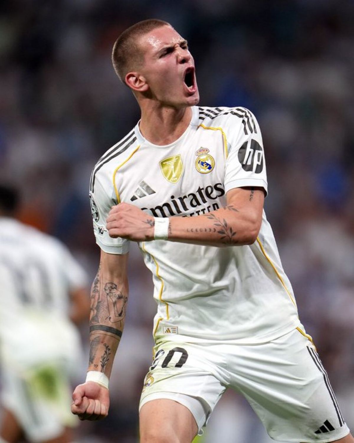 El primer gol de Franco Mastantuono en Real Madrid: de derecha y al ángulo