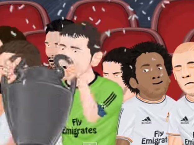 Champions League: el dibujito animado que causa furor en las redes sociales