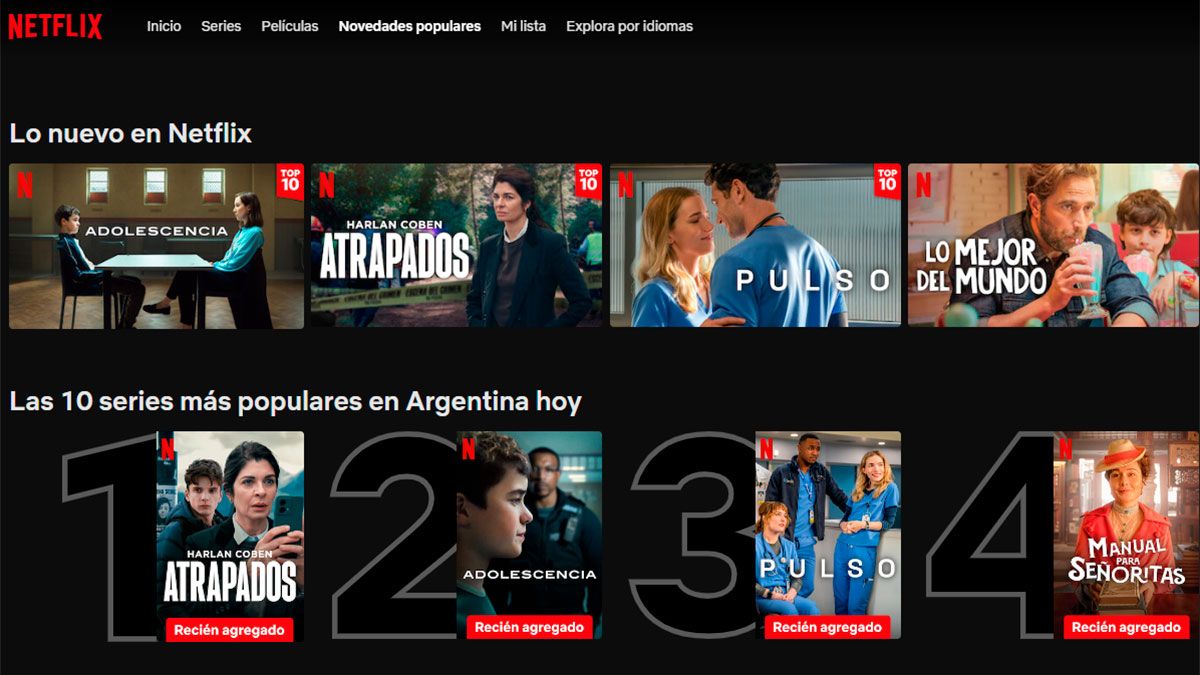 Qué ver el fin de semana en Netflix: lo más popular en series y películas