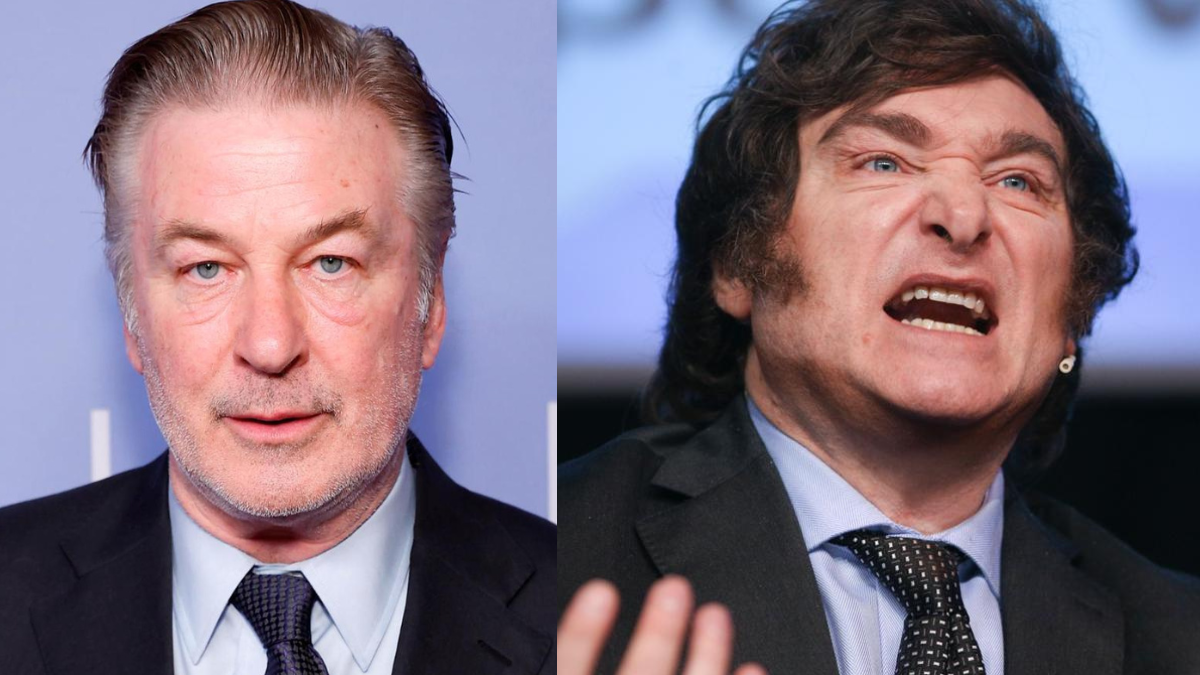 El actor Alec Baldwin comparó a Javier Milei con un asesino serial