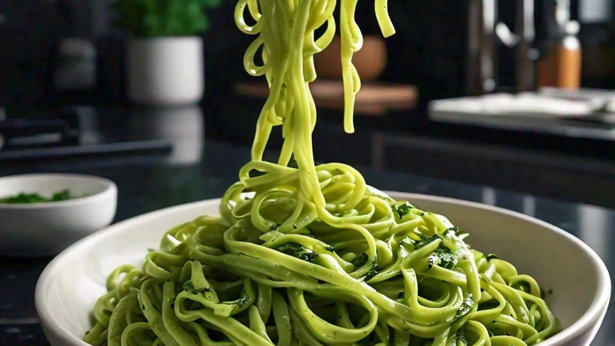 Tallarines verdes: la receta de fideos de espinaca cruda para ...