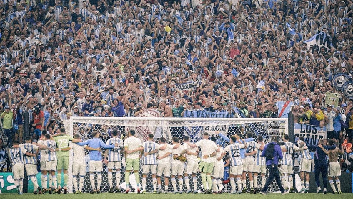 La hinchada argentina en el Mundial Qatar 2022, nominada por la FIFA