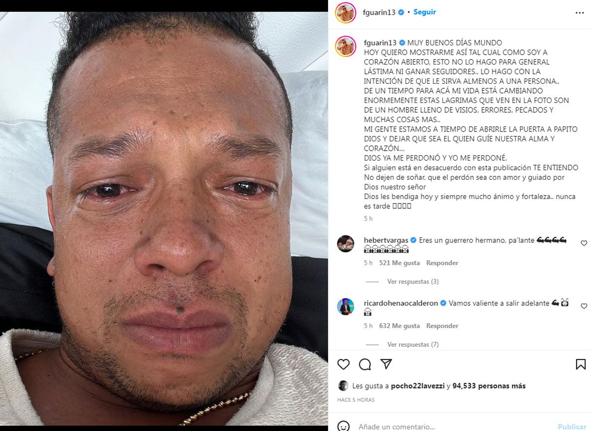 Fredy Guarín, el ex Boca que pide perdón por sus adicciones