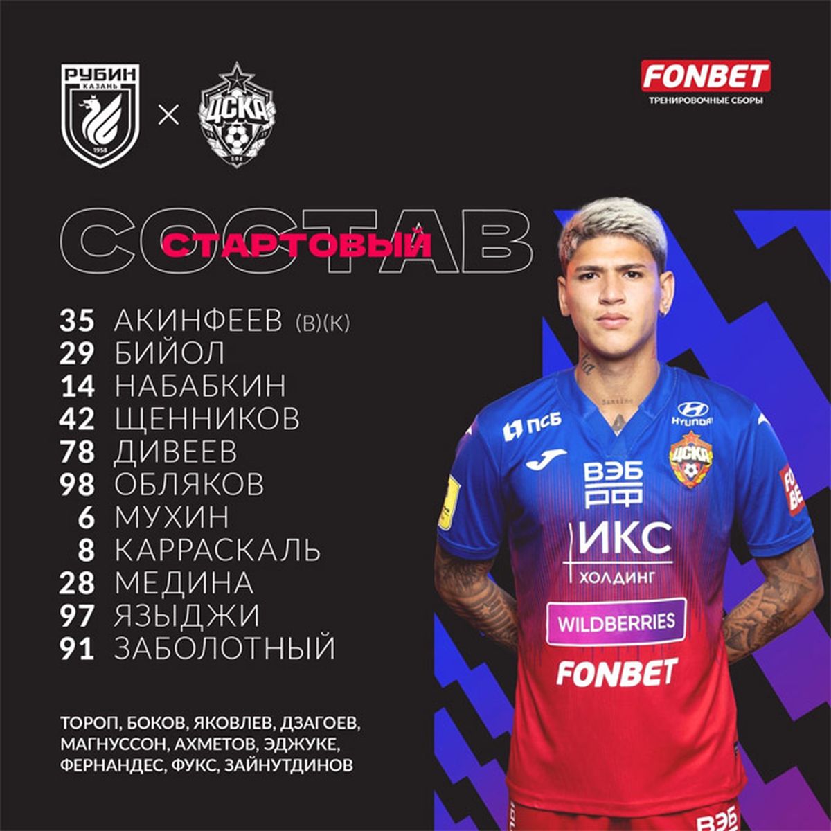 Carrascal fue expulsado en su debut con el CSKA Moscú