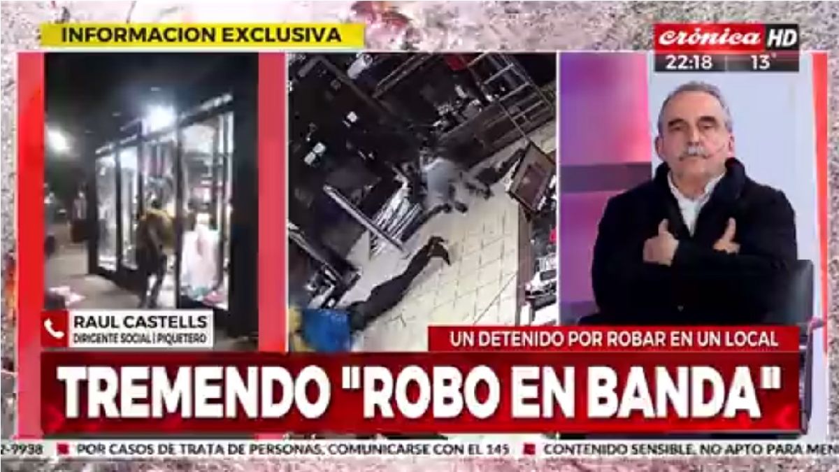 El piquetero Raúl Castells se adjudicó los intentos de saqueo en Mendoza