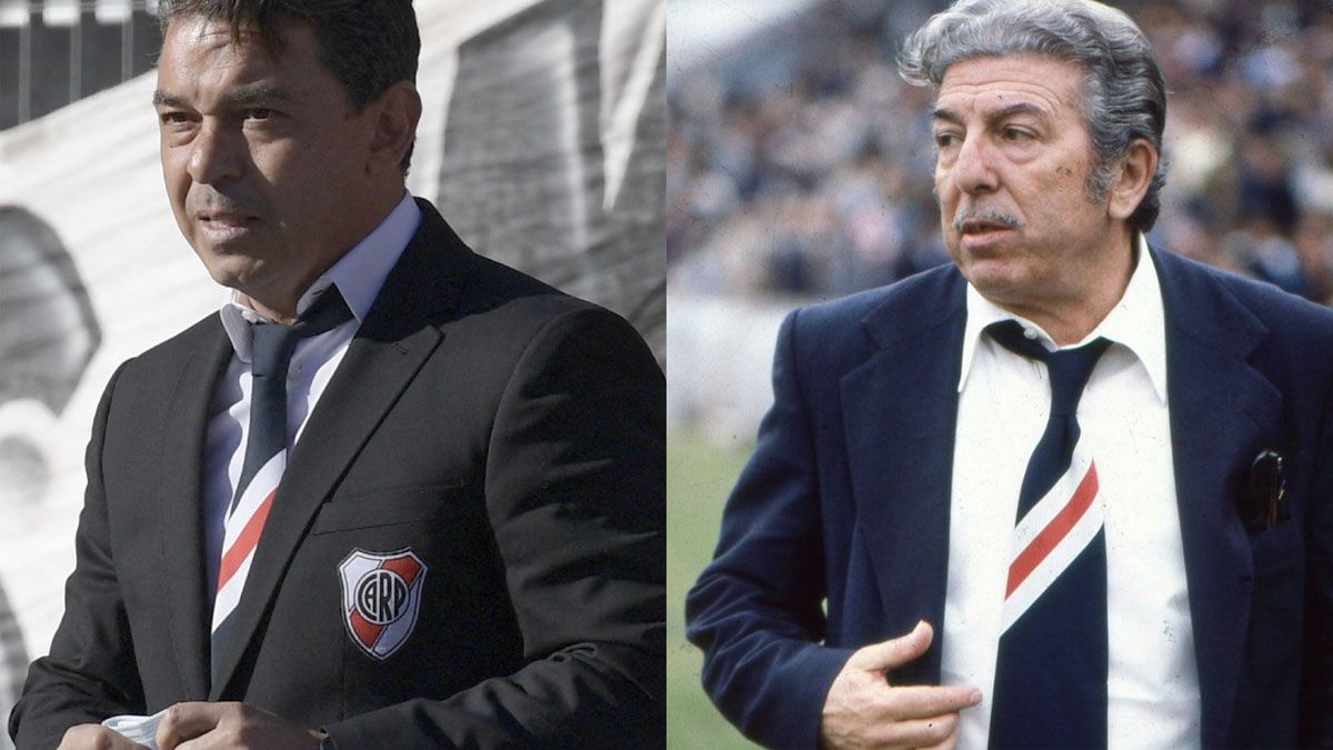 El Muñeco Gallardo y una corbata en homenaje a Labruna