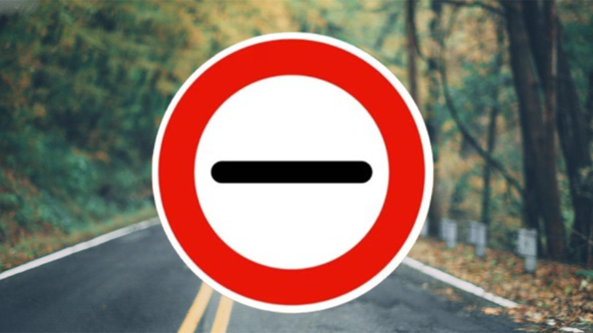 ¿Qué significa la señal de tránsito con una línea horizontal negra ...