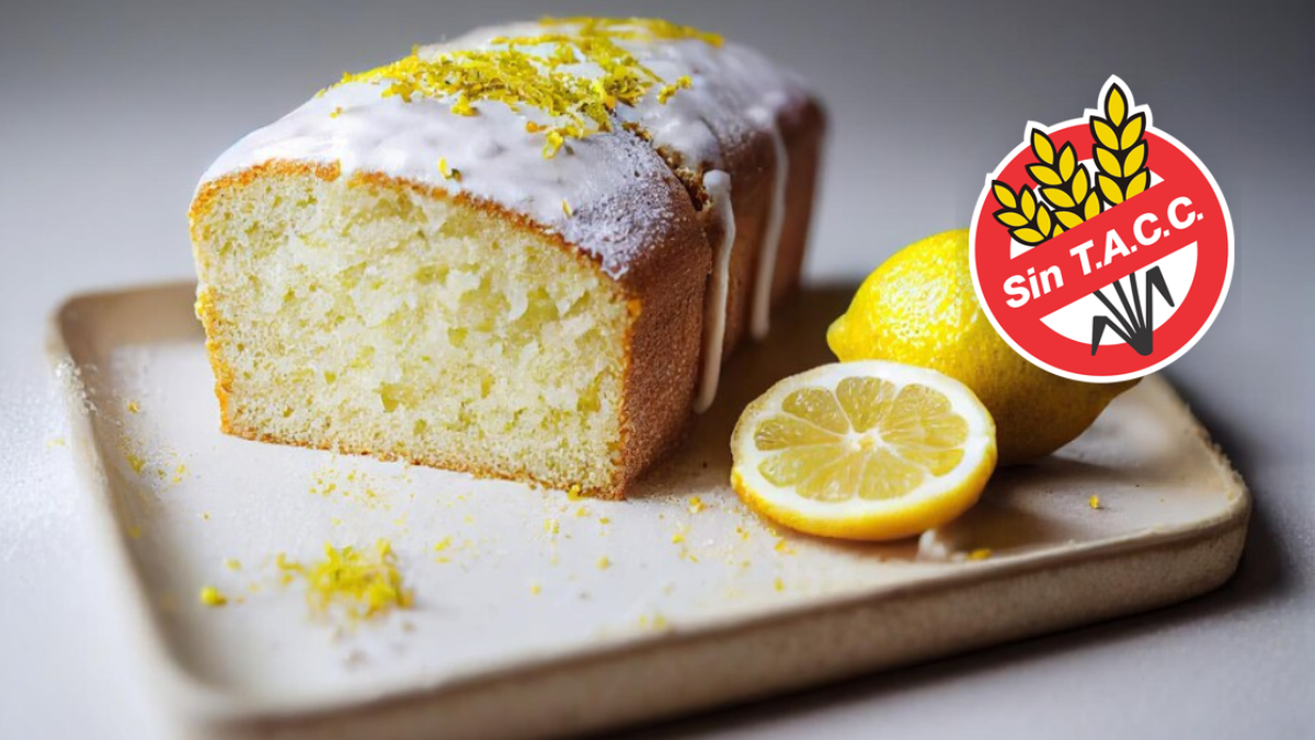 El budín de limón rico y húmedo sin TACC ni lactosa ideal para acompañar con un café