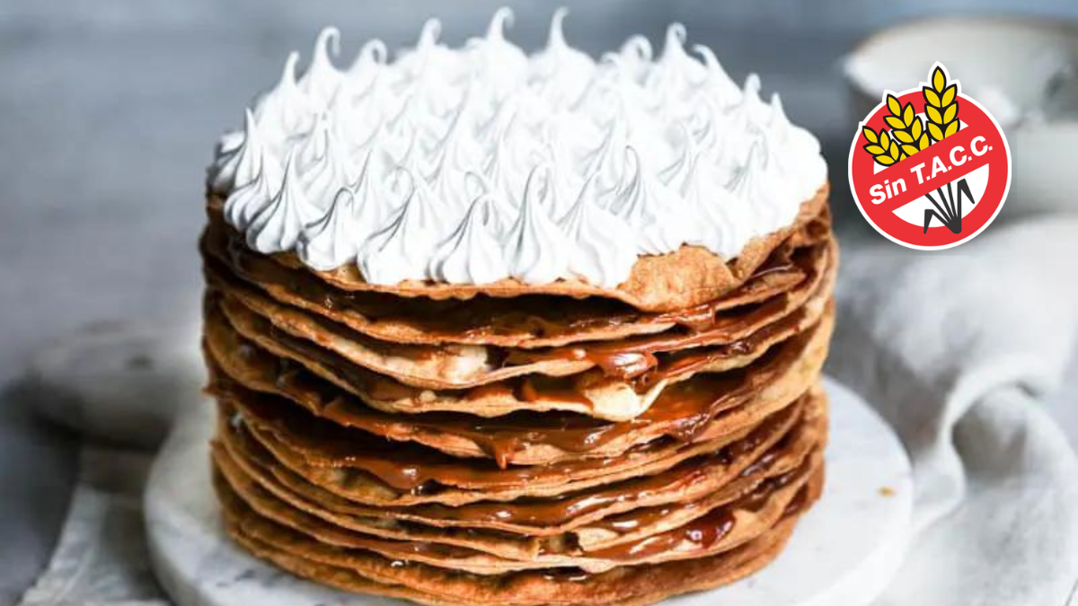 La increíble torta rogel sin TACC con dulce de leche de coco muy deliciosa y fácil de hacer