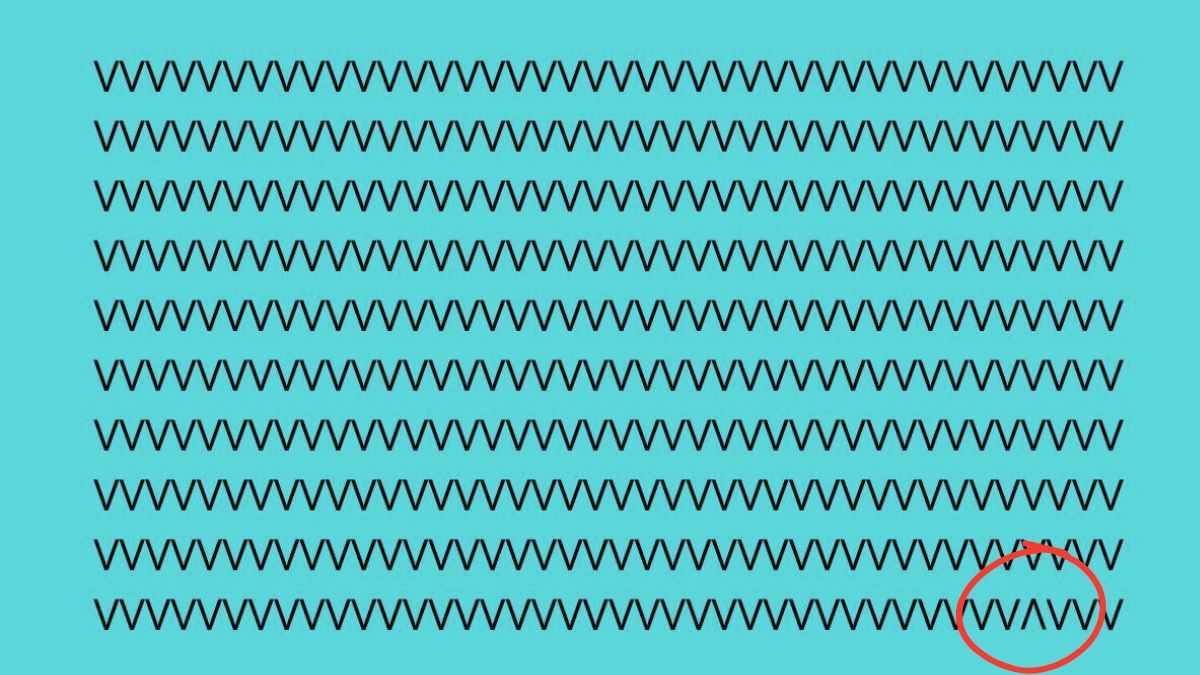 Desafío visual: solo el 2% de las personas logra encontrar la letra V ...
